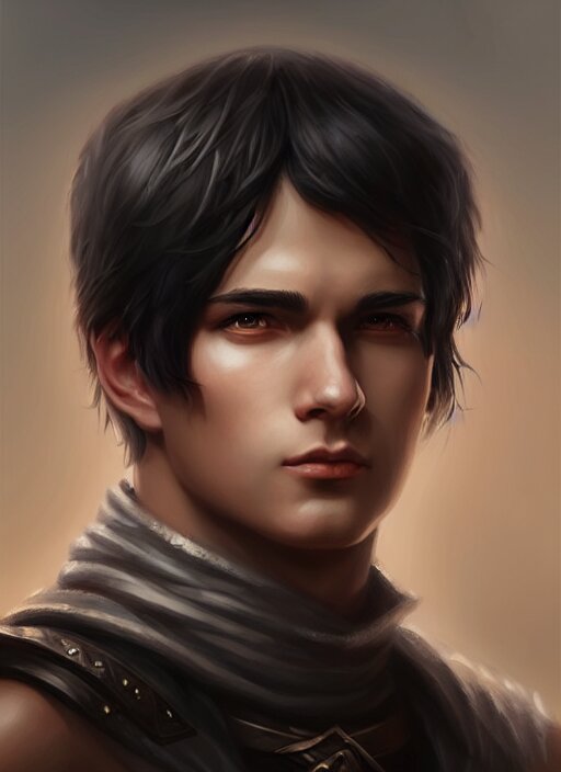 Lexica - A _ fantasy _ style _ portrait _ painting _ of young adult ...
