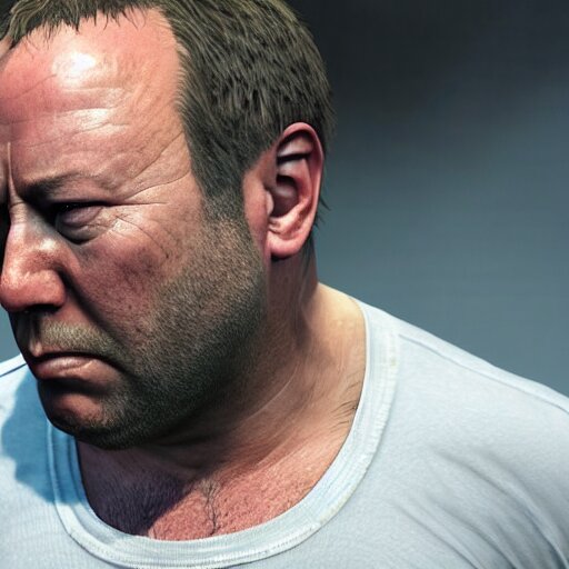 Lexica - Hyperrealistic mixed media image of info wars alex jones ...