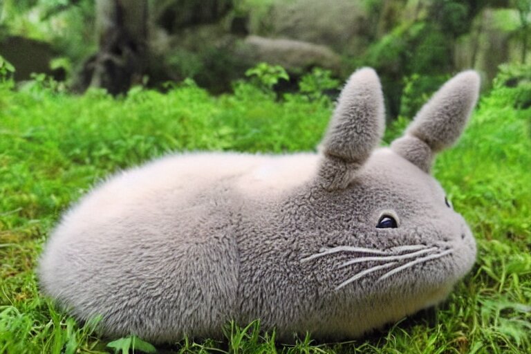 Lexica - Real life totoro, cute!!!, happy!!!, chunky!!!, content ...