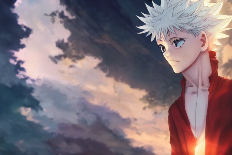 Lexica - Killua zoldyck, single subject, scenic full shot, ambient ...
