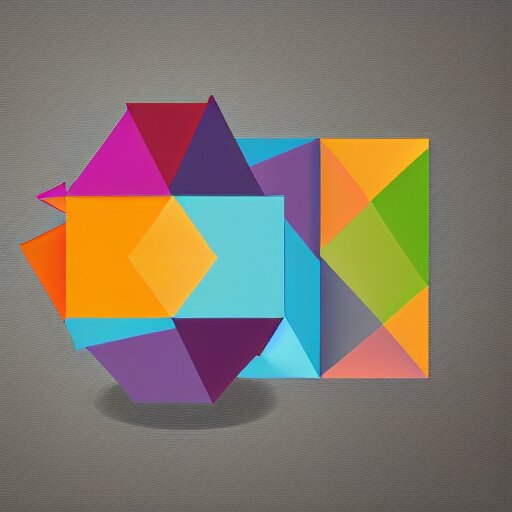 Abstract modern flat design logo of shapes morphing into one ano ...