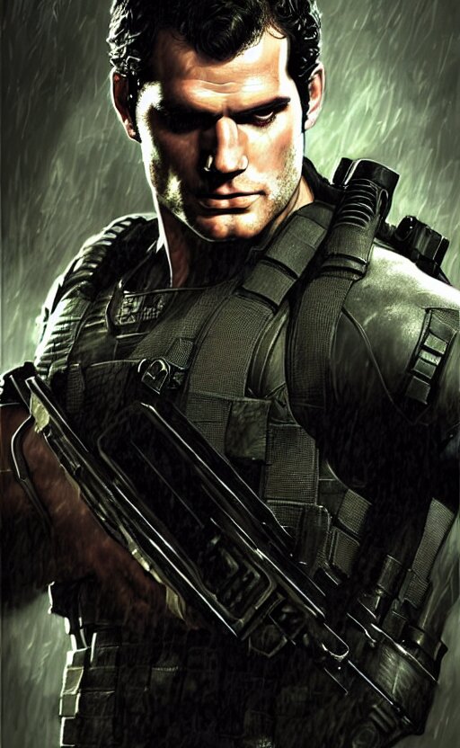 Lexica - Portrait of henry cavill as chris redfield, resident evil ...