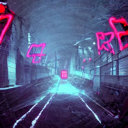 Lexica - Silent hill foggy synthwave town ruins neon red and blue ...