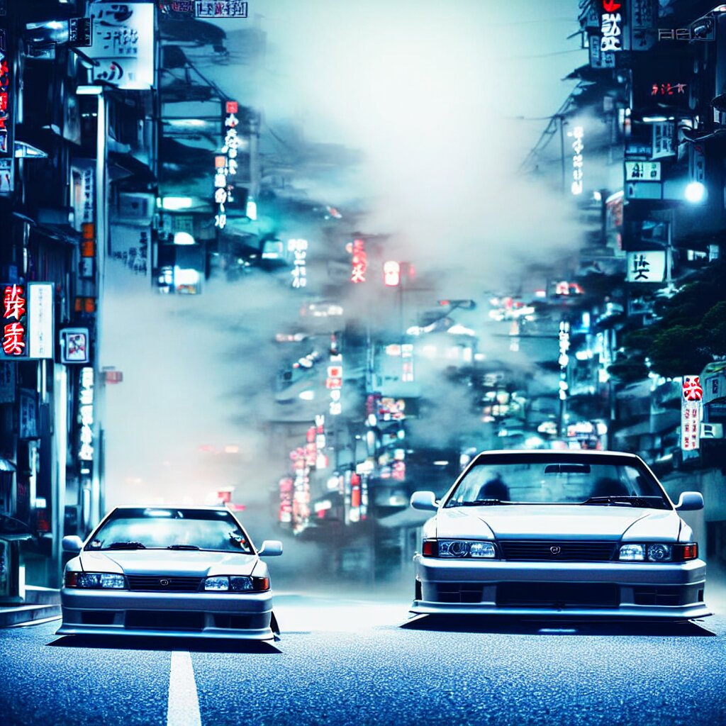 Lexica - A car JZX100 twin turbo drift in the road, Tokyo prefecture ...