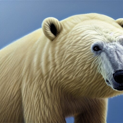 Lexica - Polar bear without skin or eyes holding costco membership card ...