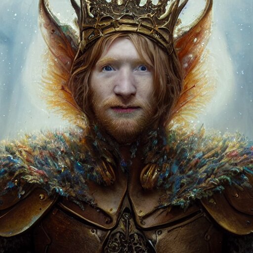 Lexica - Closeup portrait shot of domhnall gleeson as king oberon ...