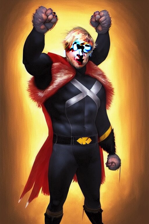 Lexica - Boris Johnson as Hugh Jackman Wolverine, claws are up, X-man ...