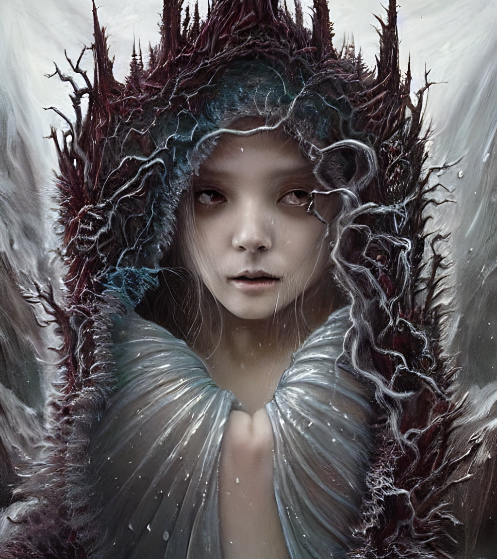 Lexica - Hyperrealist portrait of beautifully crystalized ring wraith ...