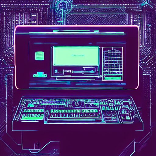 Lexica - Retrofuture cyberdeck, keypad and lights, crt screen ...