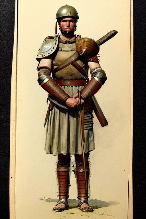 Lexica - (((((1950s roman legionary . muted colors.))))) by Jean ...