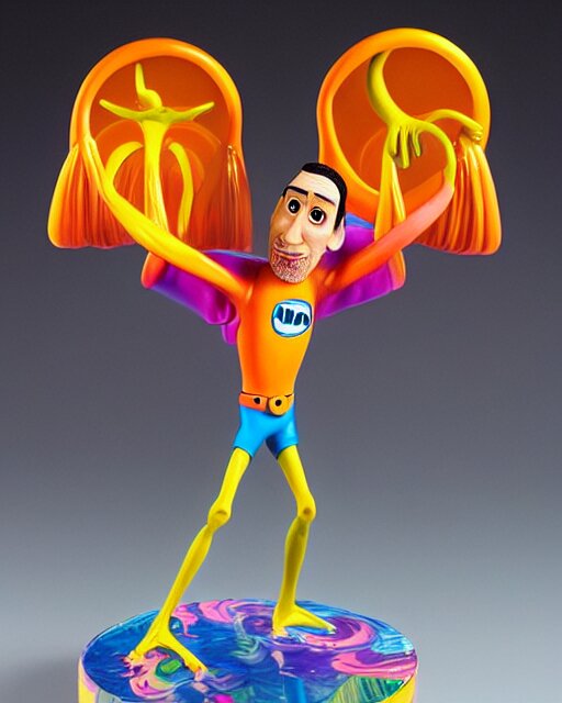 Howard Moon as a Pixar figurine, vibrant, hyperrealistic, Maxima ...