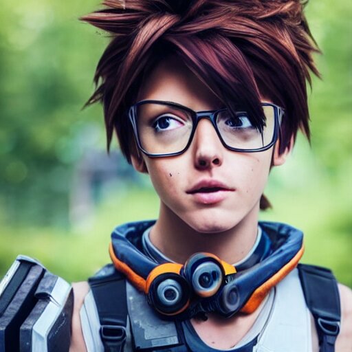 Lexica - Tracer from Overwatch as a real person