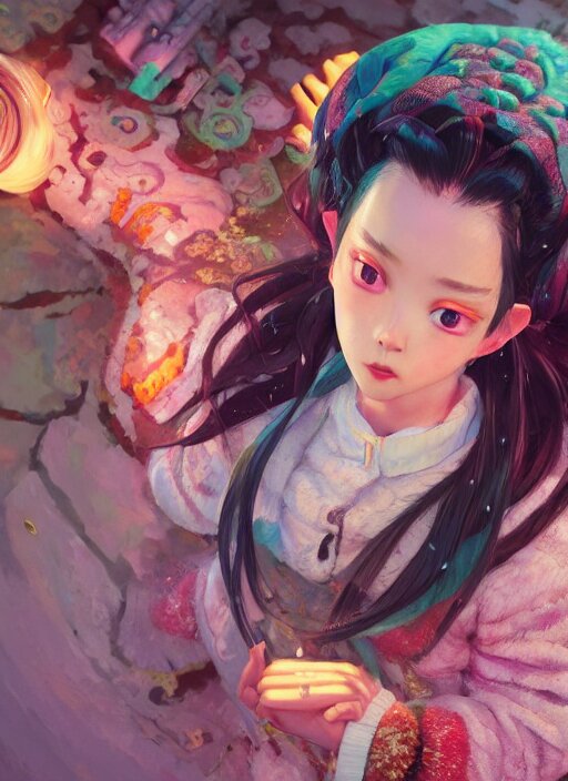 Lexica - Nezuko, smooth vibrancy, high detail texture, lighting, 8 k ...