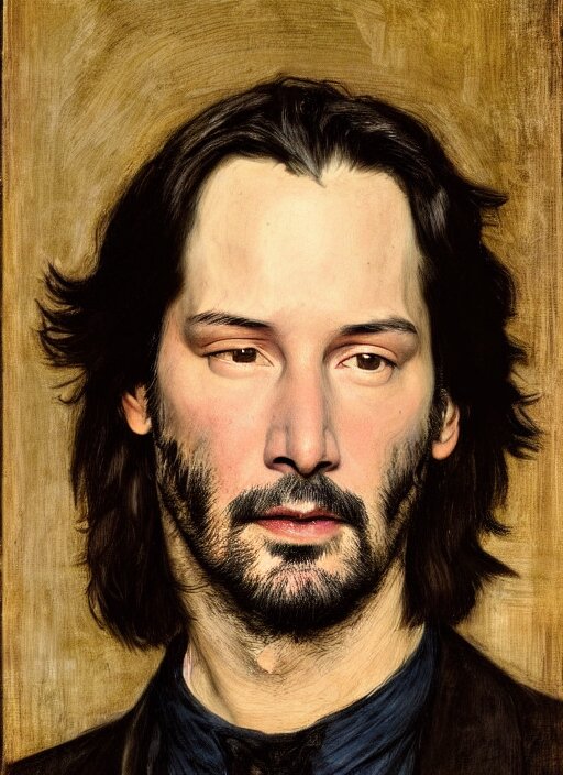 Lexica - A beautiful painting of keanu reeves by John Everett Millais ...