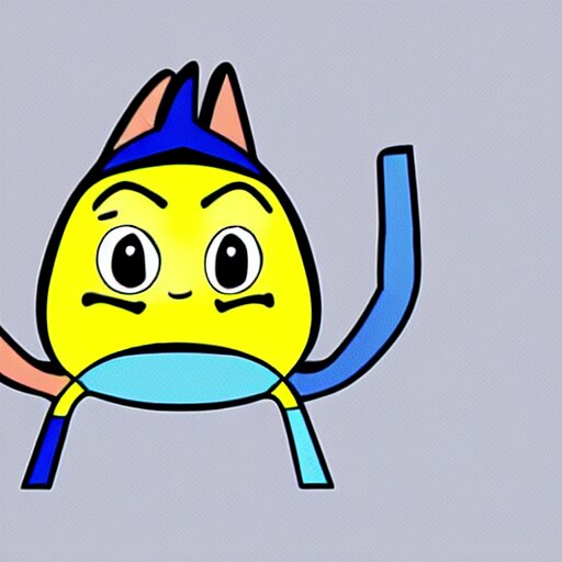 Lexica - A cartoon catfish giving a thumbs up in the style of bojack ...