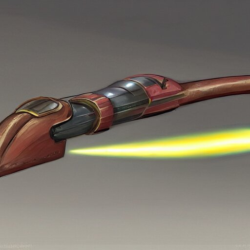 a boomerang with magical gun barrels on both ends, science fanta ...