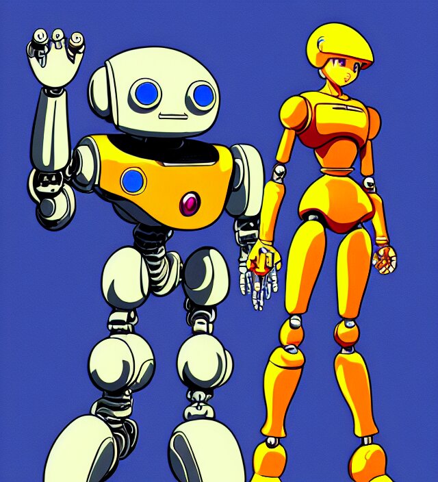 Lexica - The robot mother protagonist, animation character design by ...