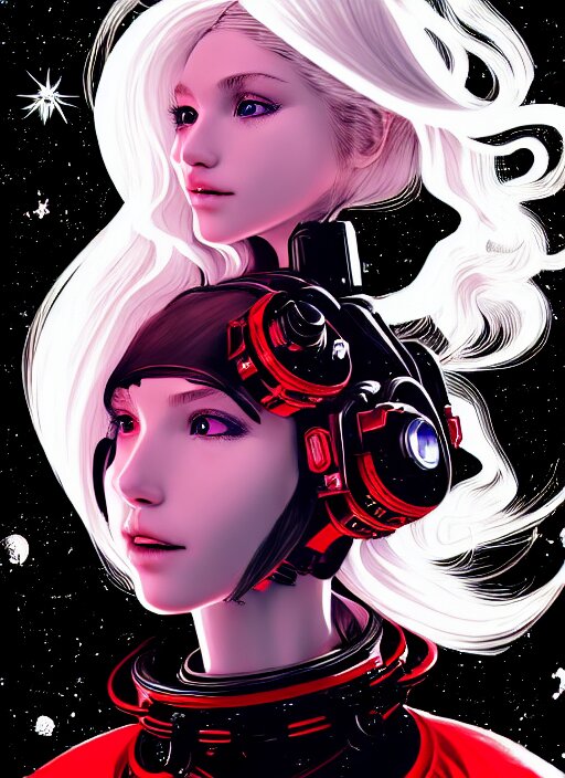 Lexica - Highly detailed portrait of a hopeful pretty astronaut lady ...