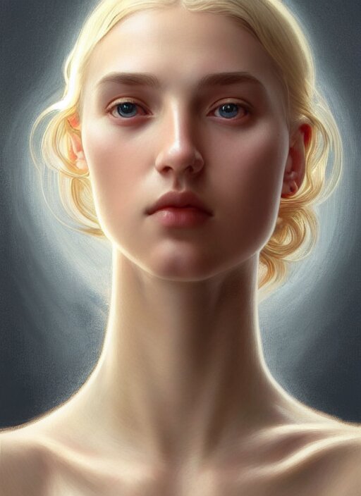 Lexica - Beautiful symmetrical face, portrait of young woman blessed ...