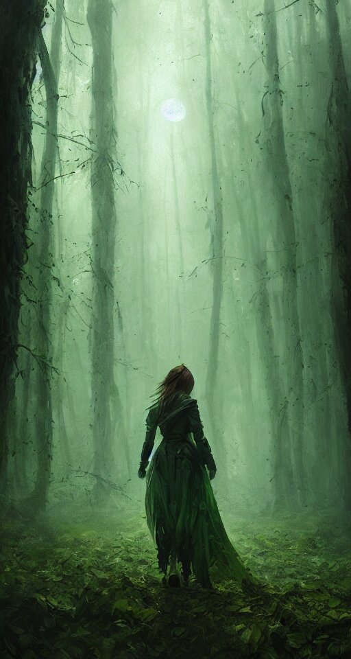 Lexica - Hyper realistic oil painting of a rogue covered in green ...