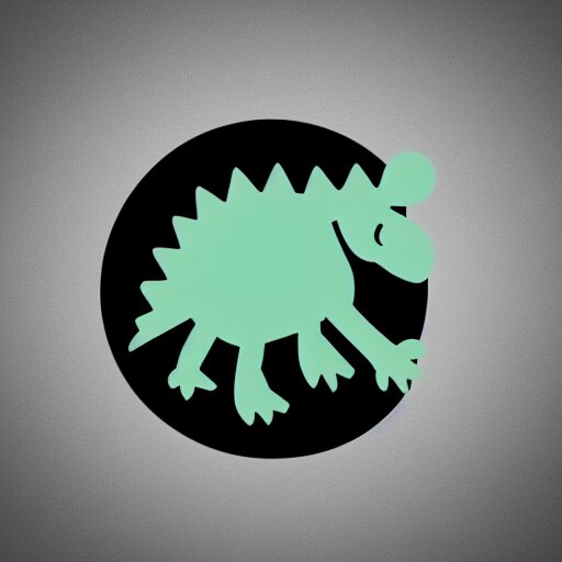 Lexica - Cartoon stegosaurus, logo, clean design, minimalist, svg