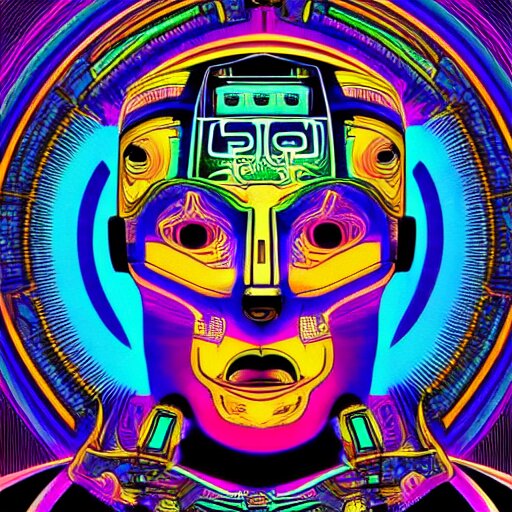 Lexica - Hyperdetailed portrait of a cyberpunk aztec futurism robot ...