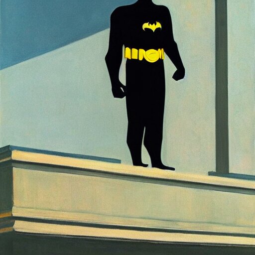 Lexica - Batman by Edward hopper