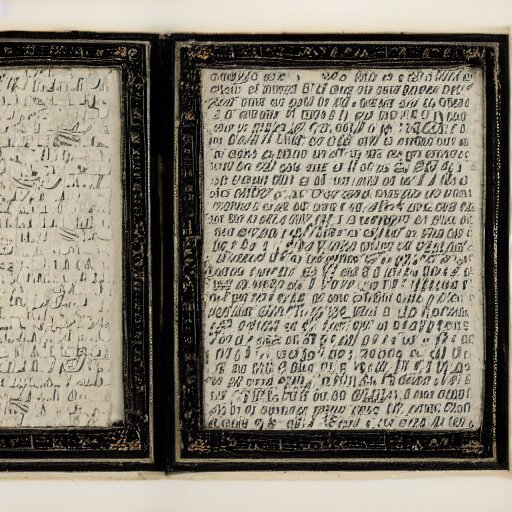 Lexica - A photo of a black and white manuscript illumination of the ...