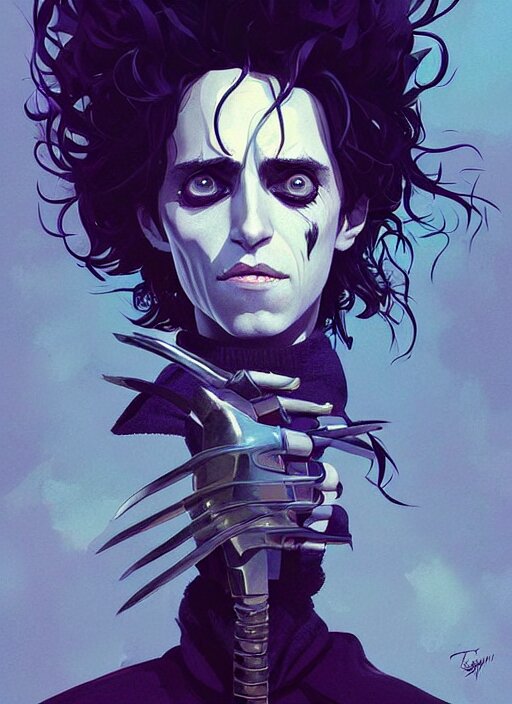Lexica - Dream highly detailed portrait of edward scissorhands ...