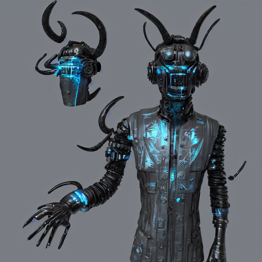 Lexica - Cyber punk, oni mask, 3 d render beeple, compound eye of insect, unreal engine render ...