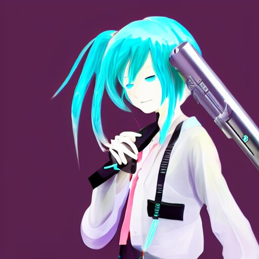 Lexica - Hatsune miku smoking weed with a vape pen, smoke coming out of ...