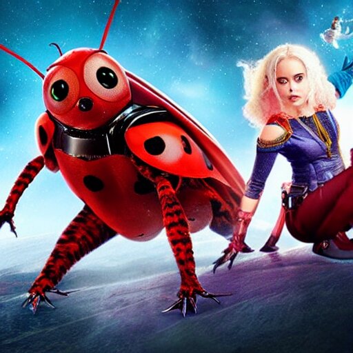 Lexica - Promotional movie still, ladybug futuristic ( ( descendants ...