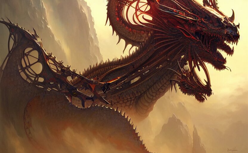 Cyborg Dragon Wallpaper