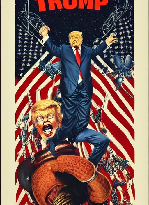 Lexica - Donald trump is a disgusting clown, grotesque, horror, high ...