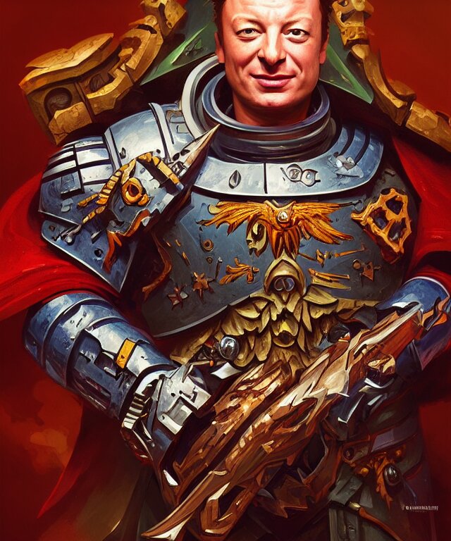 Lexica - Jamie Oliver as Warhammer 40k Space Ork, portrait, fantasy ...
