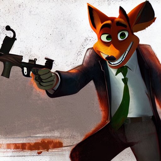 Lexica - Concept art of nick wilde as max payne in max payne 3 set in ...