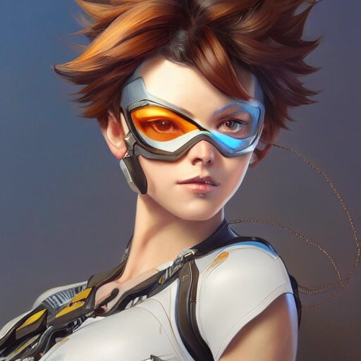 Lexica - Ultra realistic illustration of tracer overwatch, intricate ...