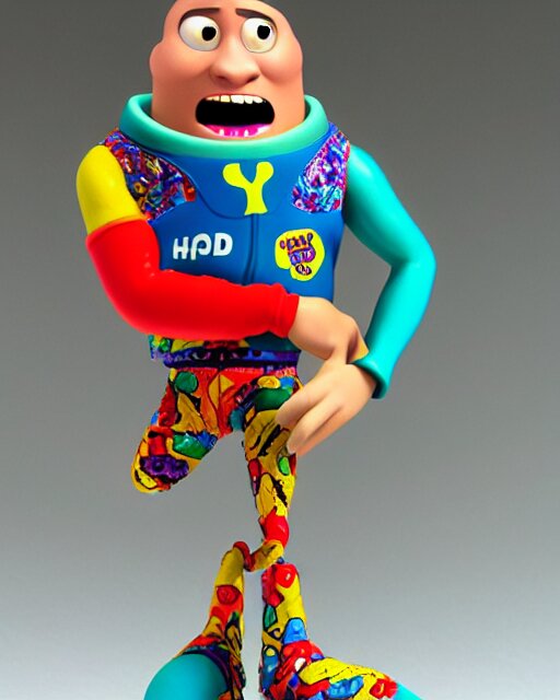 Howard Moon as a Pixar figurine, vibrant, hyperrealistic, Maxima ...