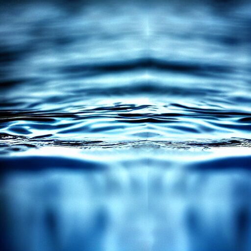 Lexica - Breaking the surface tension of water, photograph