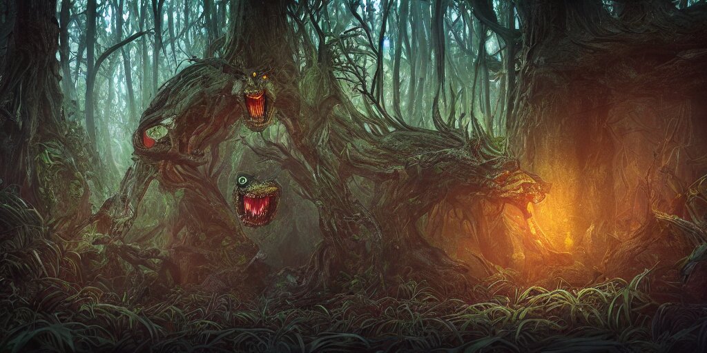 Lexica - Of the dark forest with large beautiful strange friendly ...