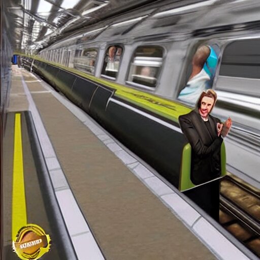Lexica - Train that looks human with human face, hyper realistic