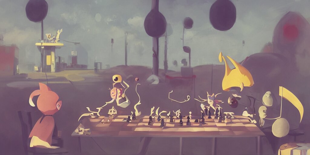 Lexica - Cute anime monsters playing chess by Goro Fujita and Simon ...