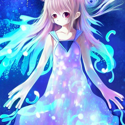 Advanced Digital Art A Very Cute Anime Girl Wearing A Dress Made Arthubai