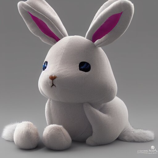 Lexica - Cute fumo plush bunny girl, floppy ears, furry anime, vray