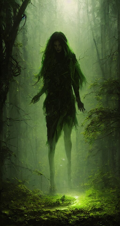 Lexica - Hyper realistic oil painting of a rogue covered in green ...