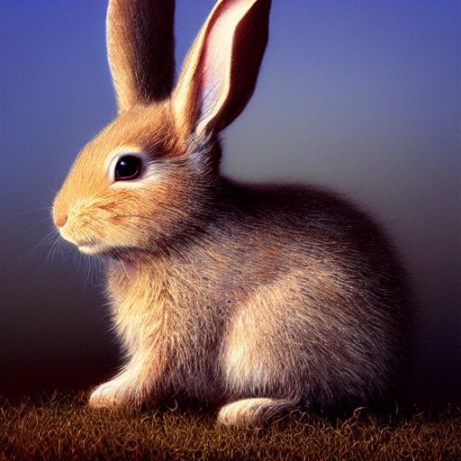 Lexica - Adorable baby rabbit pixar character by zdzislaw beksinski, by ...