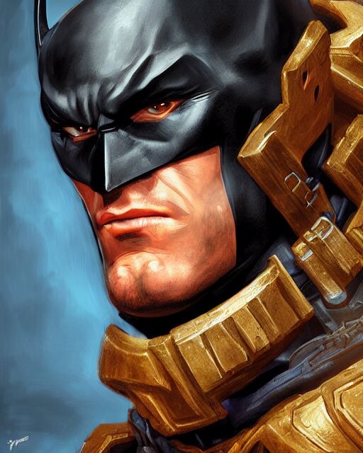 Lexica - Digital painting of a batman warrior by filipe pagliuso and ...