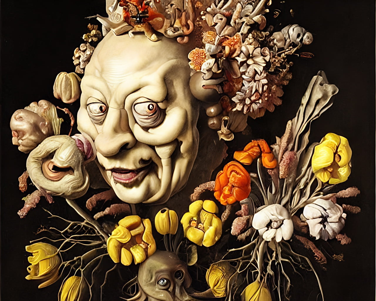 Lexica - Disgusting disturbing dutch golden age bizarre mutant portrait ...