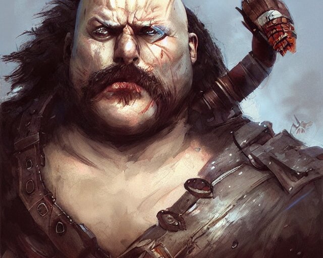 Lexica - Portrait of doctor ivo robotnik as a barbarian, epic, tragic ...