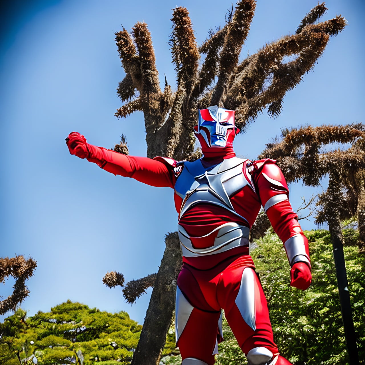 Lexica - Photorealistic razor starfish hybrid humanoid villain fighting ...